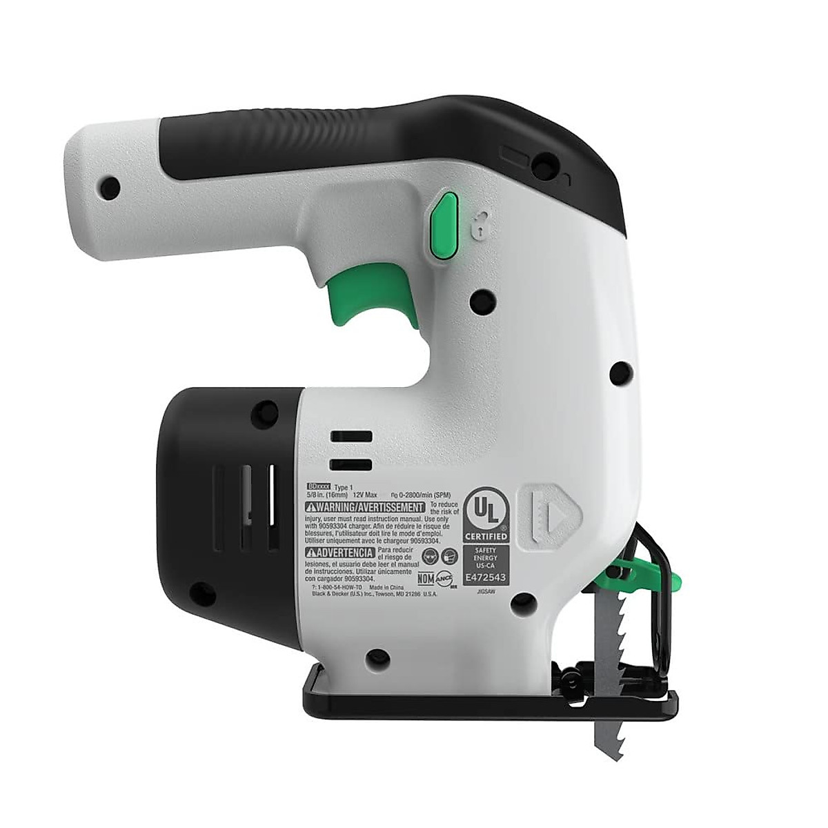 BLACK+DECKER reviva 12V MAX Jig Saw, Cordless, Ideal for Wood, Metal, or Plastic (REVCJS12C)