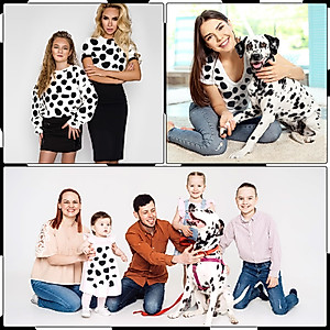 Adhesive Felt Circles Black Self Adhesive Felt Pads Felt Stickers Small Dalmation Dots for Halloween Adult DIY Costume Party Decorations Supplies(360 Pcs)