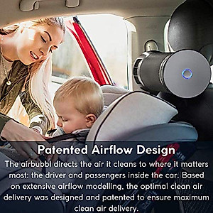 Airlabs Airbubbl In-Car Air Purifier, Cleans Air, Removes Gaseous Pollutants, Improves Respiratory Health & Wellbeing, IOS & Android remote control