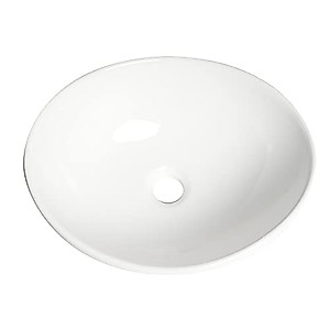 ALFI brand ABC913 Bathroom Sink, 15.38"L x 12.75"W x 5.5"H, White