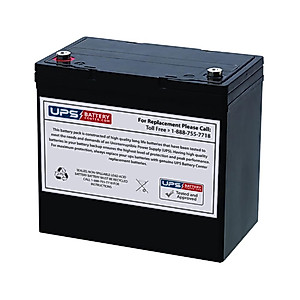 UPSBatteryCenter® 12V 55Ah Compatible Replacement Battery for Werker WKA12-55C/FR
