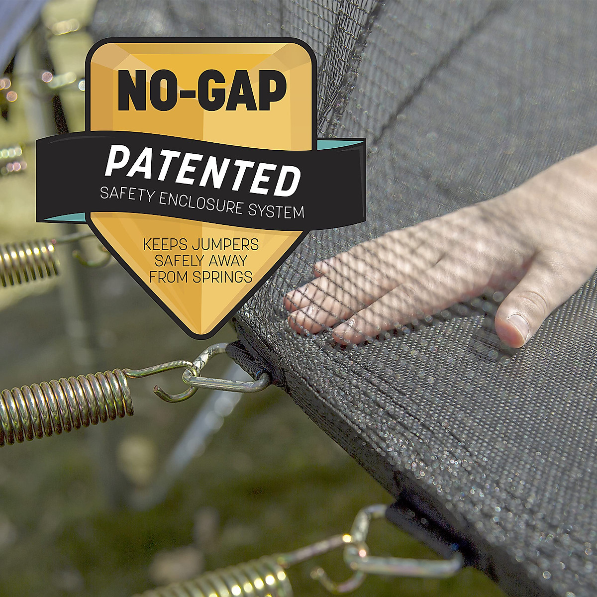 Skywalker Trampolines 12-Feet Round Trampoline and Enclosure with Spring Pad, Blue