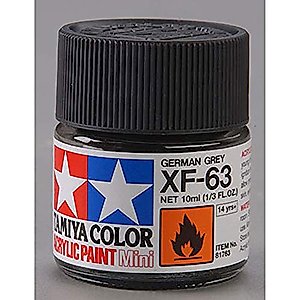 TAMIYA Acrylic Mini XF63 German Grey TAM81763 Plastics Paint Acrylic
