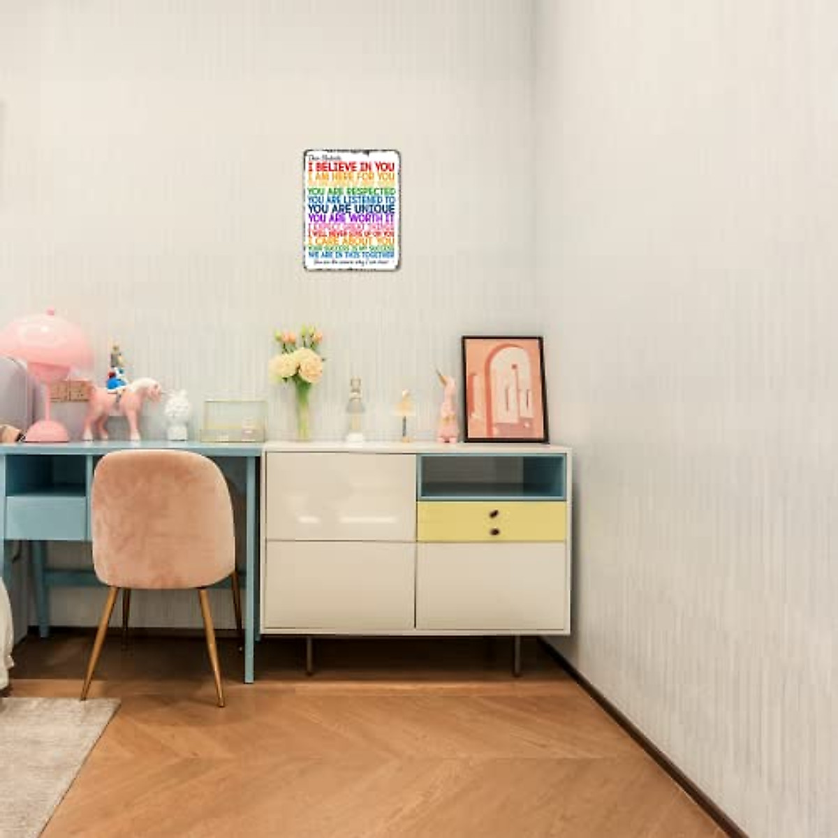 Niekea Berryi Classroom Poster Class Decor in This Classroom Inclusion Safe Space Diversity Inclusion Ally Fun Metal Tin Sign 12x16 inch Retro Crafts Plaque