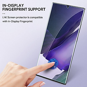[2+3 Pack] LϟK Designed for Samsung Galaxy Note 20 Ultra 5G 6.9 Inch, 2 Pack TPU Film Screen Protector & 3 Pack Camera Lens Protector, Ultrasonic Fingerprint Supported, Locate Tool Precise Alignment