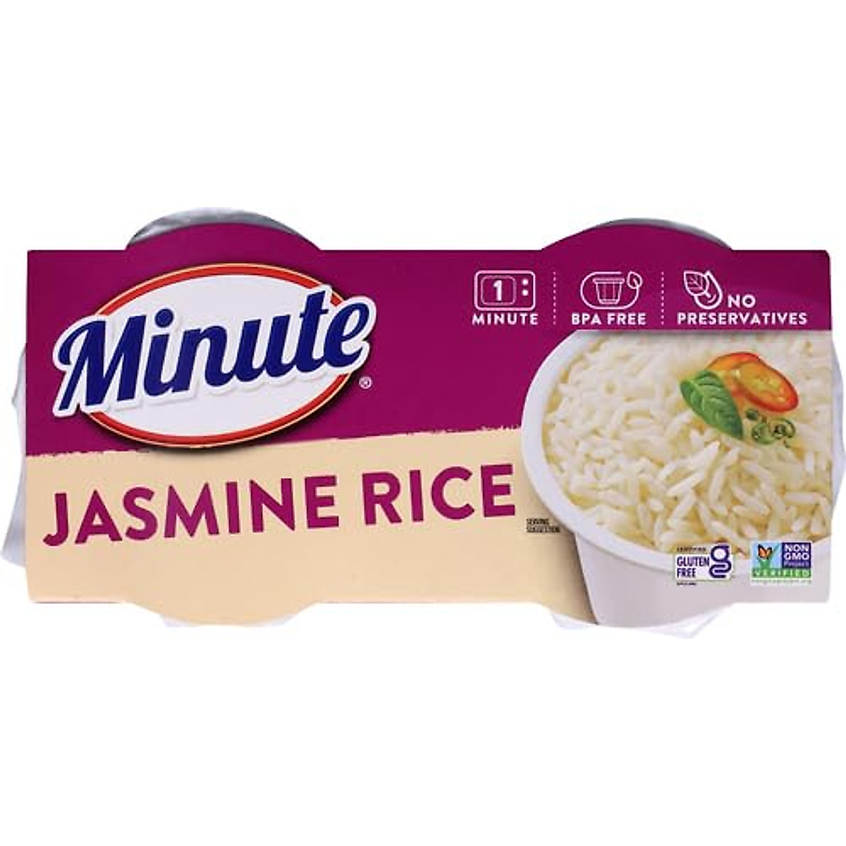 Minute Ready to Serve Jasmine, 2-pack, 8.8 oz