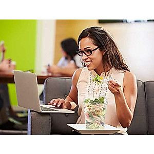 HomeyGear [32 oz - 8 Pack] Twist Top Food Deli Containers Screw And Seal Lid 32 Oz Stackable Reusable Quality Plastic Storage Container 8 Pack. Screw & Seal Lids BPA Free