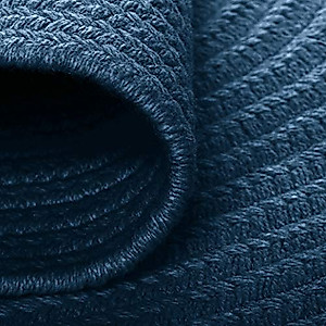 Colonial Mills Bristol Polypropylene Braided Rug, 2-Feet by 3-Feet, Federal Blue