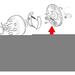 Roykaw Golf Cart Brake Assembly Compatible with EZGO TXT PDS & Yamaha G14-G22, Driver & Passenger Side, OEM #70998-G01/70998-G02