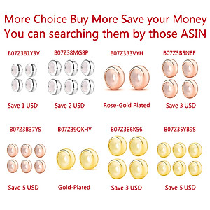 LAMOONY Clip Stopper Charms Sterling Silver Rondelle Spacer Bead for Bracelets (Silver)…