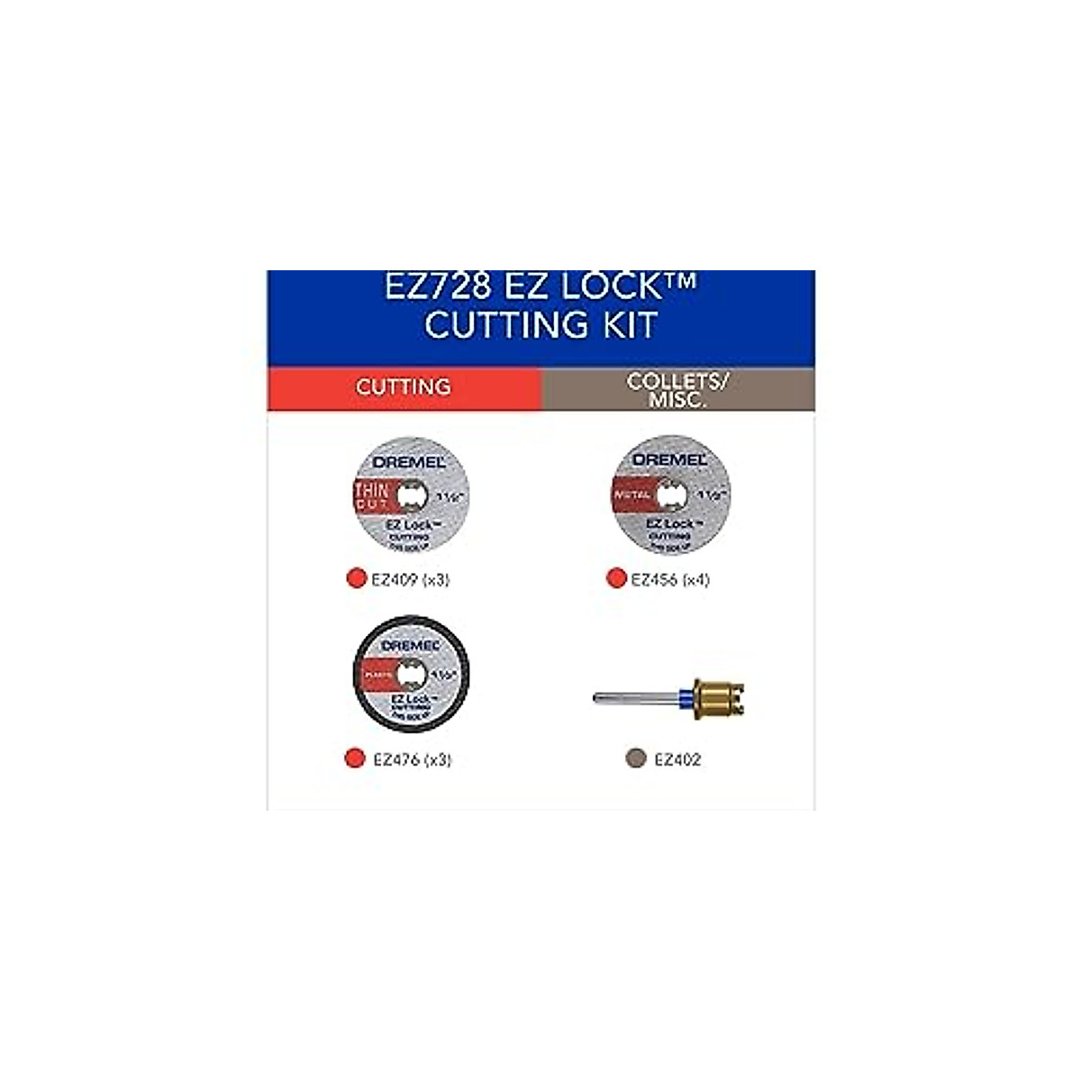 Dremel EZ409 1-1/2-Inch EZ Lock Thin Cut, Silver