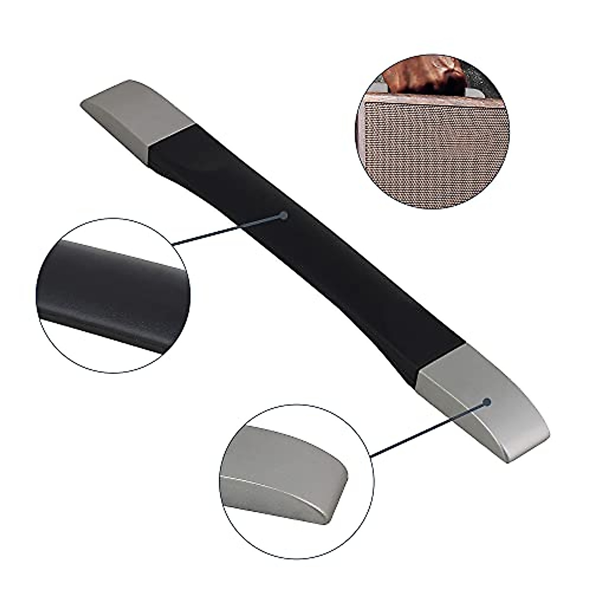 BQLZR Suitcase Handle Replace Parts Luggage Hand Holder Flexible 6.1inch Length Carry Handle Grip,Inner Hole Distance:16cm(6.29 inches),Outer Hole Distance:23cm(9.05 inches)(Watch Video First)