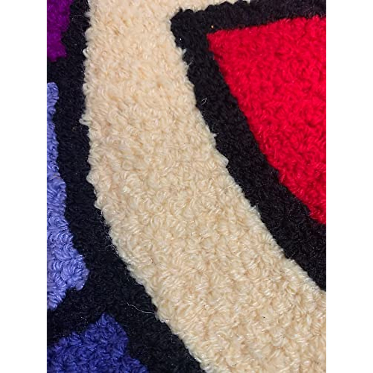 Lotus Atelier 30 in. Cartoon Sunflower Rug for Room | Smiley Face Maximalist Rugs for Bedroom | Hypebeast Rug | Preppy Decor