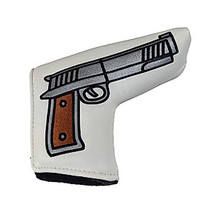 Foretra - Limited Edition Shooter Pistol - Golf Putter Headcover Quality PU Leather Magnetic Closure for Blade Style Putters
