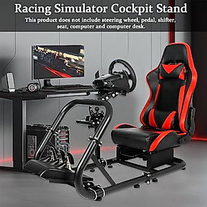 Marada Racing Sim Cockpit Stand 50mm Large Round Tube Fit for Logitech G27 G923 G920,Fanatec,Thrustmaster, Racing Simulator Cockpit, Seat,Streering Wheel,Pedal,Handbrake Not Included