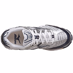 Mizuno Women's Wave Lightning 6 Volleyball Shoe, White/Navy