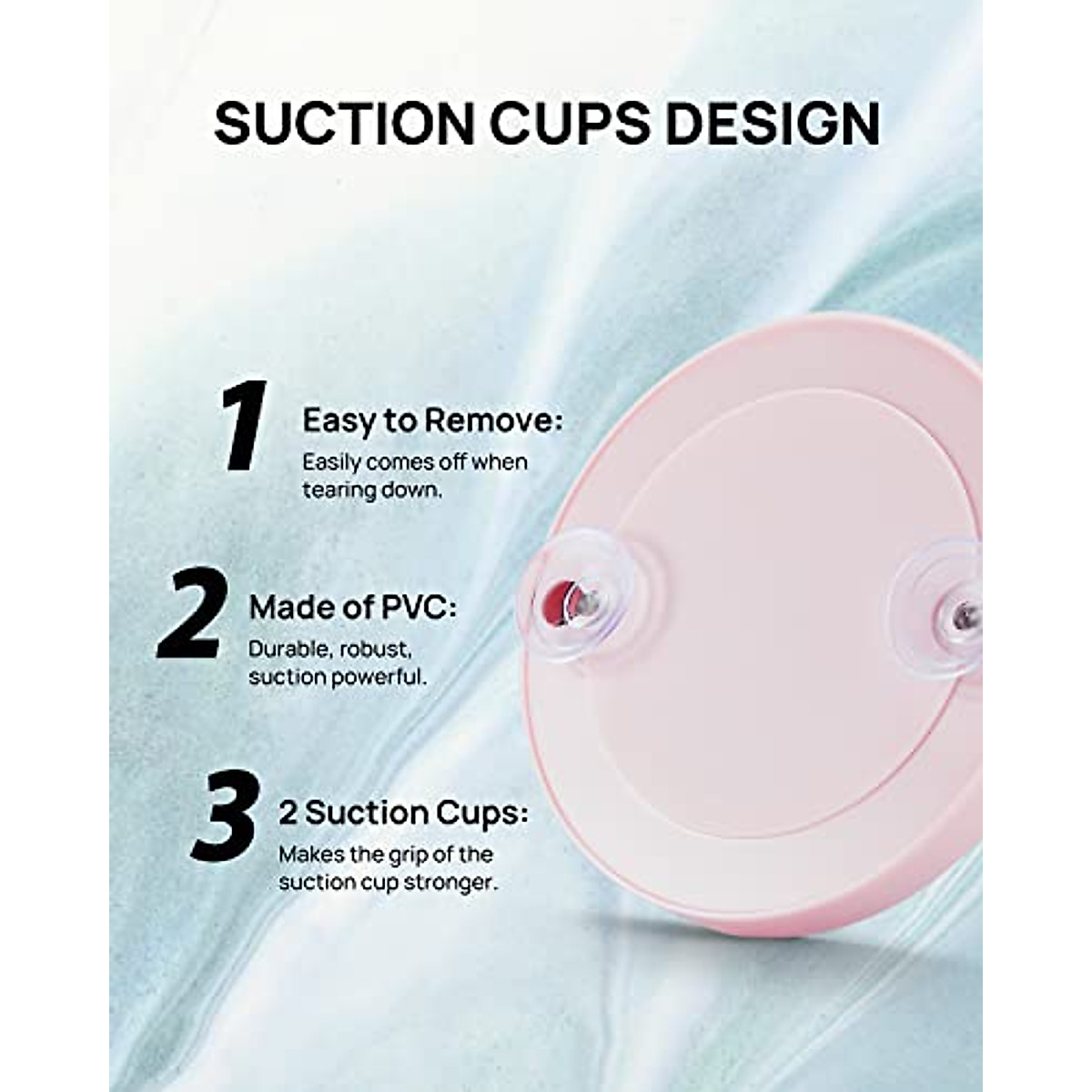 OMIRO 10X & 25X Magnifying Mirrors with Two Eyebrow Tweezers Kits, 3.5" Two Suction Cups Magnifier Set for Travel (Pink)