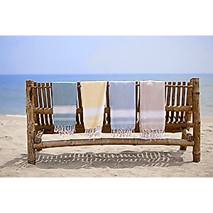 LANE LINEN 100% Cotton Beach Towel with Bag 2 Pack Towels Oversized 39"x71" Pool Highly Absorbent Extra Large Quick Dry Travel Towel - Aqua