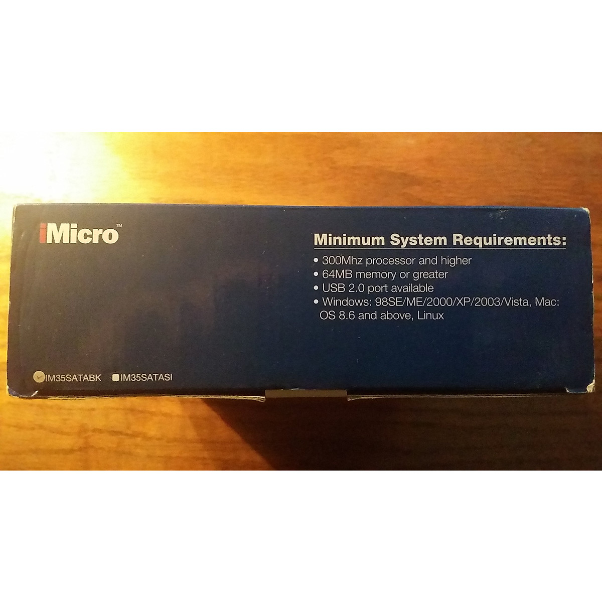 iMicro IM35SATABK 3.5 inch USB2.0-SATA External Drive Enclosure (Black)