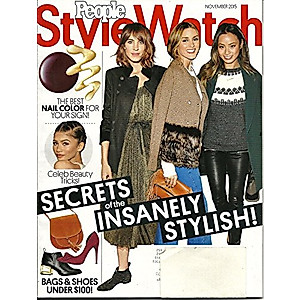 People StyleWatch magazine, November 2015-Secrets of the Insanely Stylish