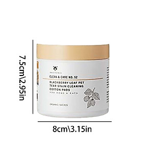 KSIEE Soft Pet Wipes for Gently Cleaning Eyes, Pet Face Wipes for Dogs and Cats, Removes Dirt Crust and Discharge - Prevents Tear Stain Infections & Irritations, 100 Count