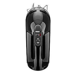 KitchenAid 9-Speed Digital Hand Mixer with Turbo Beater II Accessories and Pro Whisk - Onyx Black