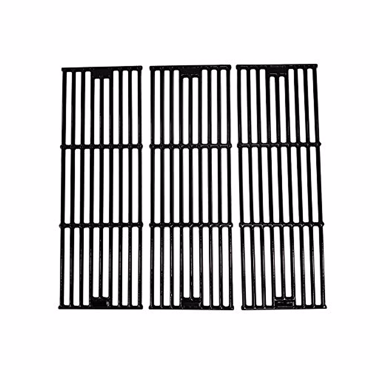 BBQSTAR 19-3/4 Inch Glossy Porcelain-Enameled Cast-Iron Grill Cooking Grate for Char-Griller Wrangler 2123 Grillin' Pro 3001 Duo 5050 5650 5072Triple Play Series Grill Grate, 3-Pack¡­
