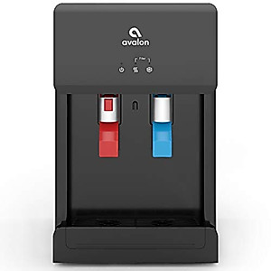 Avalon B8BLK Countertop Touchless Bottleless Water Cooler-2 Stage Water Filters and Installation Kit Included, NSF Certified, UL Approved, Black