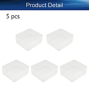 Bettomshin Battery Storage Case Holder Transparent for 26650 Model Battery 2 Capacity 5Pcs