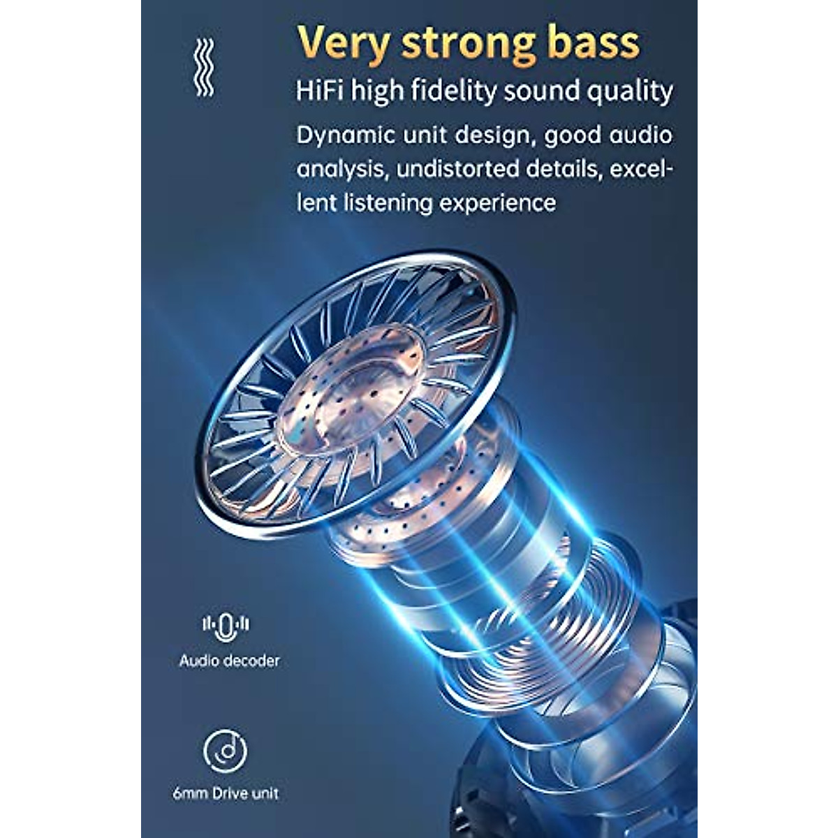 YISMO Wireless Bluetooth Earbuds W/Charging Box, Power Bank, LED Display, Flashlight, Mirror, Noise-Cancelling Deep Bass Stereo, Waterproof, for Android, Apple, iOS, Works w/Most Software and Games