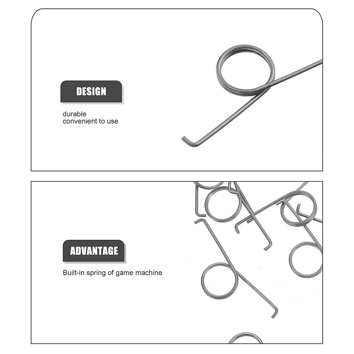 MILISTEN 50pcs Button Spring Controller Spring Metal Game Machine Spring Replacement Spring Metal Gamepad Spring Metal Metal Buttons Game Console l2 Iron