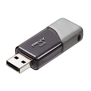 PNY 64GB USB 3.0 Flash Drive Elite Turbo Attache 3 (Five Pack) Model P-FD64GTBOP-GE Bundle with (2) Everything But Stromboli Lanyard