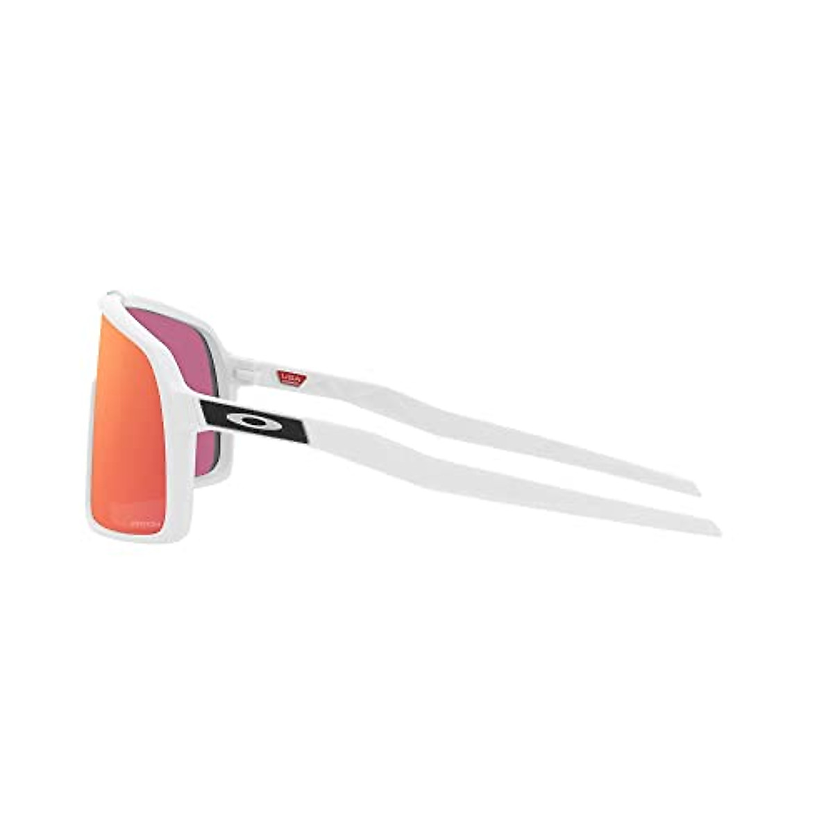 Oakley Men's OO9406 Sutro Rectangular Sunglasses, Polished White/Prizm Field, 37 mm