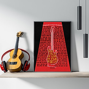 Led Zeppelin - All My Love Song Lyric Wall Art Print, This Ready to Frame Modern Music Wall Art Poster is Perfect For Home, Music Room, Studio, And Living Room Decor Aesthetic - Unframed - 8x10"