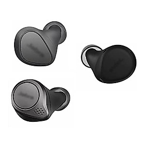 BLLQ 6 Pairs Silicone Ear Tips Replacment for Jabra Elite 7 Pro/75t/ 65t/ Active/ Elite 3 Eartips Replacement Silicone Compatible with Jabra Earbuds, Black Jbra