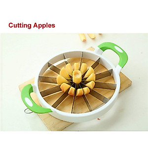 NEX Watermelon Slicer Cutter, Stainless Steel Melon Fruit Round Quickly Cut Tool, Multifunctional Peeler Corer for Cantaloupe Apple Pineapple, Kitchen Slicer Gadget
