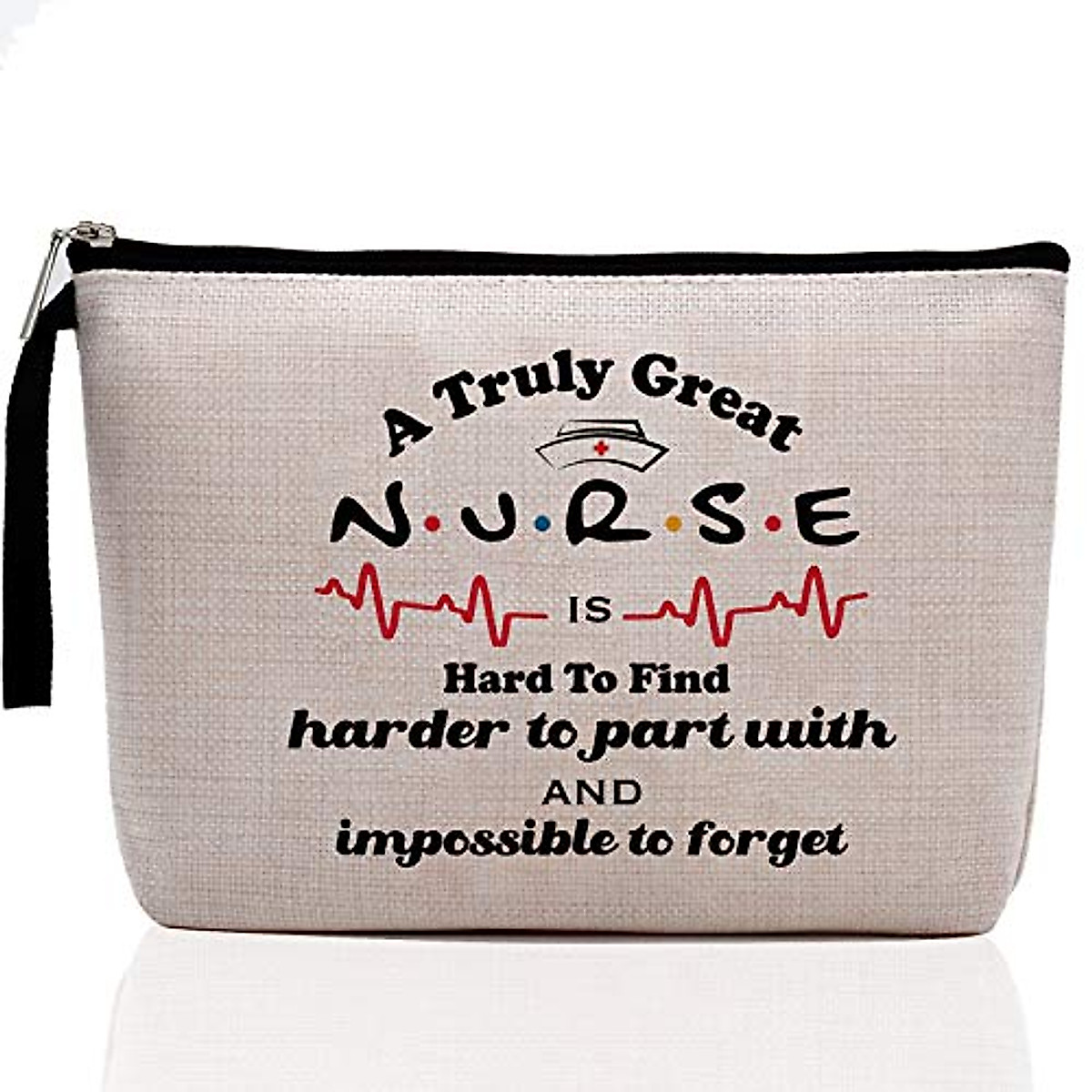 Hanamiya Na A Truly Great Nurse is Hard to Find-Makeup Bag, Nurse Gifts for Women, Christmas Gifts for Nurses - Nursing, Nurse Practitioner Gifts - Funny Nurse Appreciation Gifts