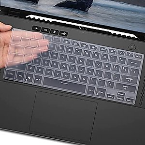 Keyboard Cover for 2023 2022 ASUS ROG Zephyrus G14 GA402, Zephyrus M16 GU604 GU603, ROG Zephyrus G15 GA503 & Zephyrus G16 GU603,ROG Flow X13，TUF Dash 15 TUF516PE & TUF Dash F15 Series Laptop - Clear…