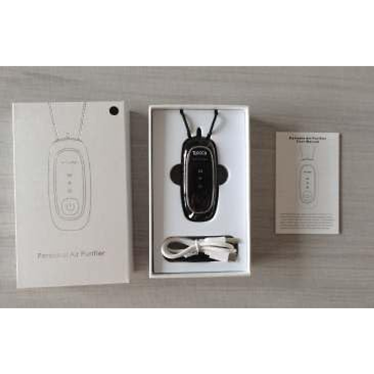 Wearable Air Purifier Necklace, Two Gears of Negative Ions, Take Fresh Air Anywhere for Travel, Airplane, Office, Home, Etc.