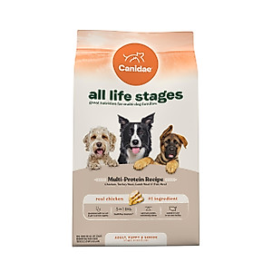 Canidae All Life Stages Multi-Protein Recipe with Chicken, Turkey, Lamb, and Fish – High Protein Premium Dry Dog Food for All Ages, Breeds, and Sizes– 40 lbs.
