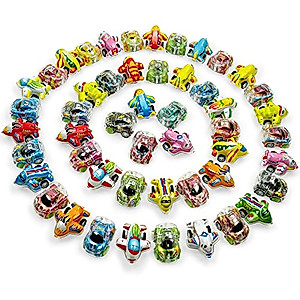48Pcs Mini Cars and Small Planes Bulk for Easter Egg Fillers, Treasure Box Toys for Classroom, Party Favors, Goodie Bags Fillers, Birthday Day Gifts for Kids and Prize for Kids 3-5 Years Old