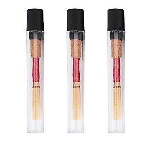 Jiayouy 3Pcs Oboe Reeds Medium Soft Oboe Reed with Plastic Storage Case/Tube Woodwind Instrument Accessories Red