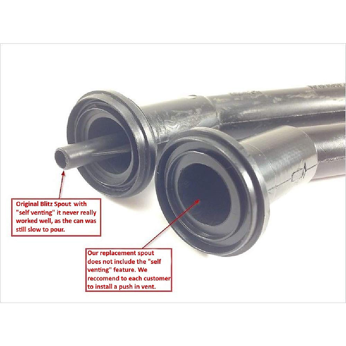 Replacement Blitz Gas Can Spout With Vent