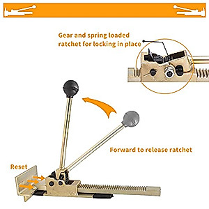 Flooring Jack Board Installation Tools - Professional Hardwood Power Flooring Jack Positioning Hand Tool for Installing