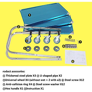 Utility Cart Lab Serving Cart, Medical Cart 3-Layer Stainless Steel Kitchen Service Cart for Hotel, Catering, Restaurant Tool Cart-85 X 45 X 90CM