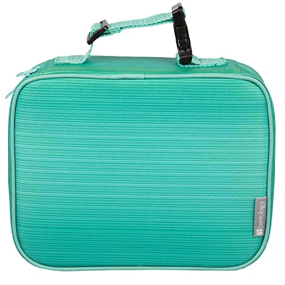 Kids Lunch Box & Bento Box Kit, Turquoise, Lunch Bag Tote Set is Insulated & Keeps Food Cold for Hours, Includes Bento Inside, 5 Removable Containers & Blue Lids, Great for Girls Back to School