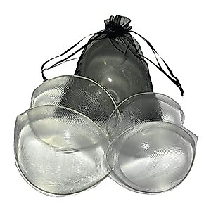 CABA Silicone Gel Bra Inserts Push Up Breast Cups - Cleavage Enhancers pads (Large)