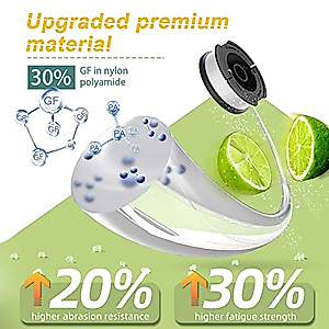 16 Pack String Trimmer Line for Black+Decker,(AF-100)String Trimmer Replacement Spool,30ft 0.065" Autofeed String Trimmer Line,Suitable for Black+Decker Trimmer Line(12 Spools,4 Spool Caps,4 Springs)