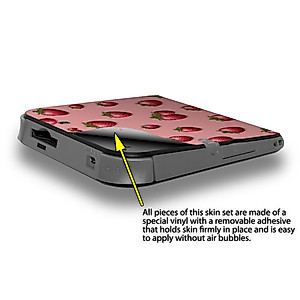 Strawberries on Pink - WraptorSkinz Decal Style Vinyl Skin Compatible With Nintendo 2DS (2DS NOT INCLUDED)