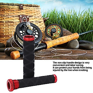 Fishing Knot Puller Tool, Aluminium Alloy Fishing Knot Assist Tool Fishing Line Knotting Device Tension Line Dragger Fishing Accessories for Freshwater and Saltwater(Red)